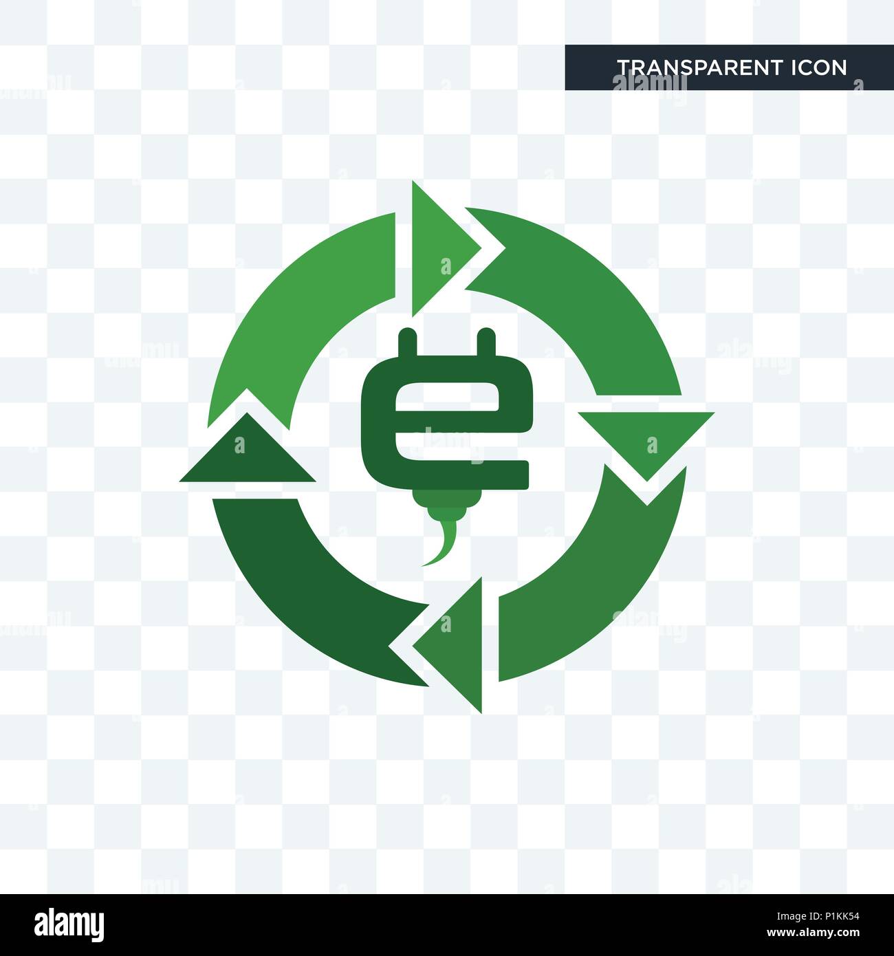 e waste vector icon isolated on transparent background, e waste logo ...