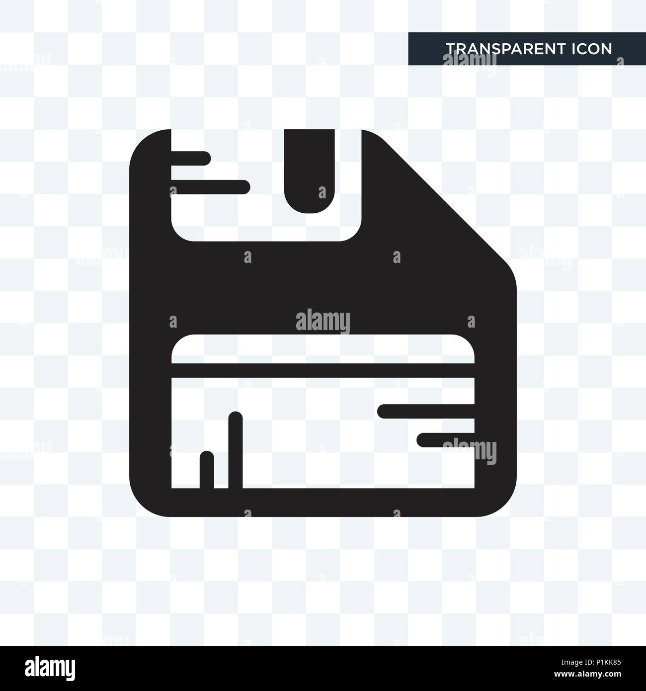 Diskette vector icon isolated on transparent background, Diskette logo ...