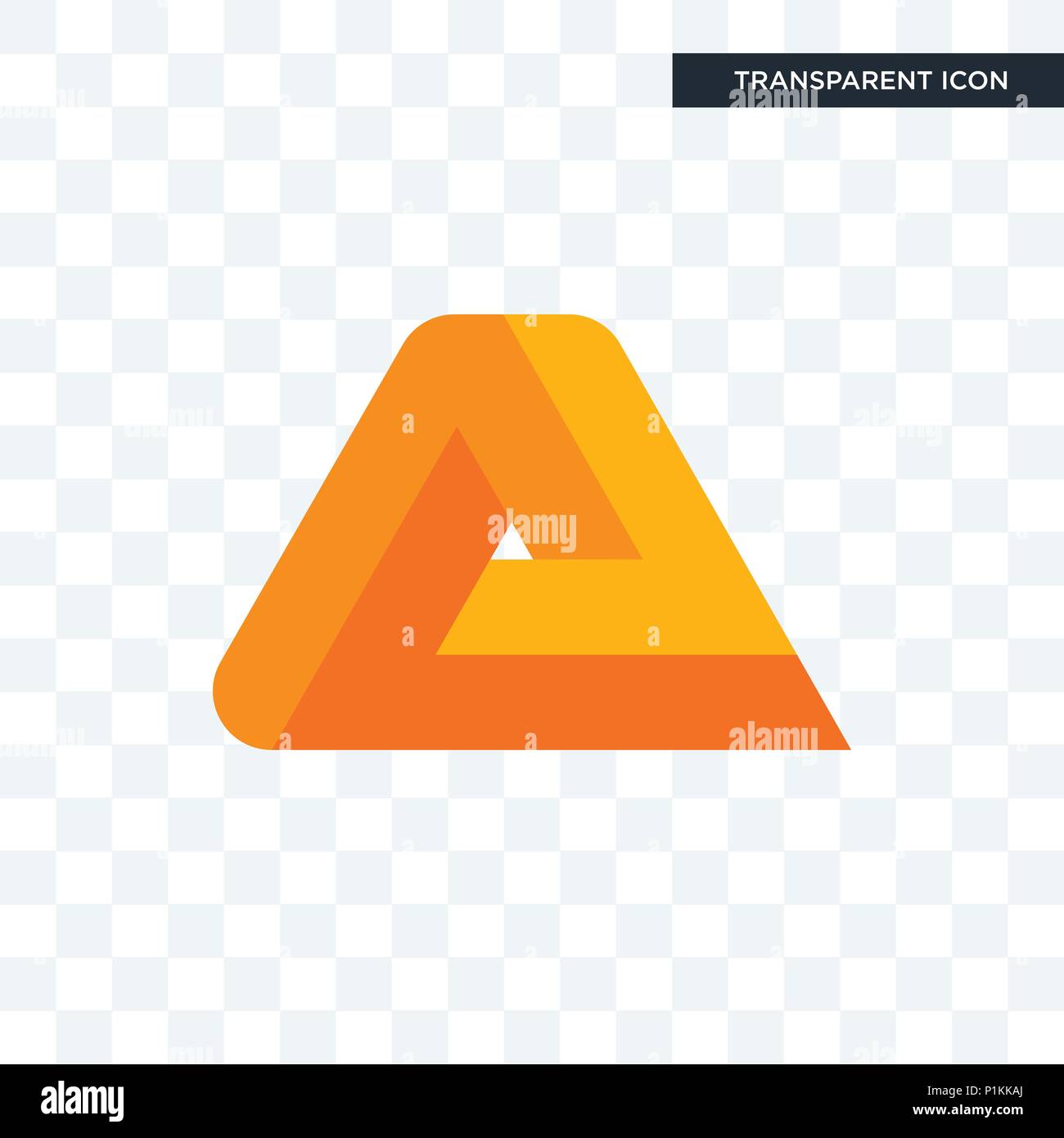 penrose vector icon isolated on transparent background, penrose logo ...