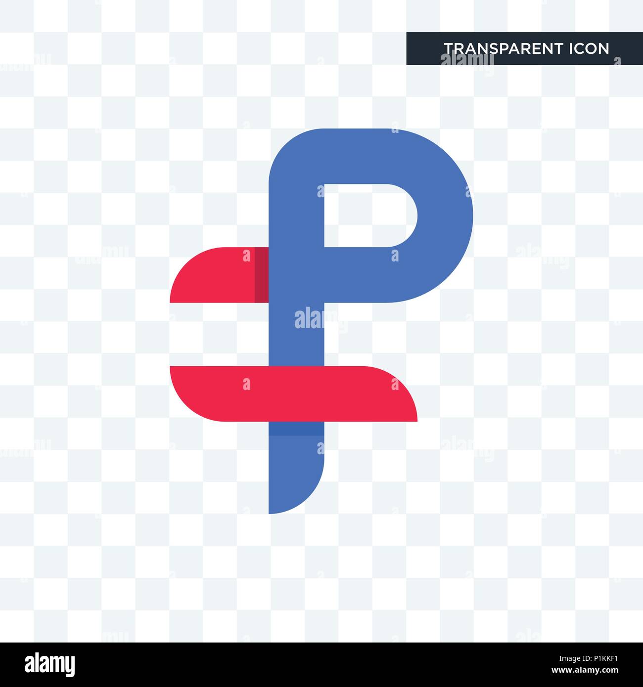 ruble vector icon isolated on transparent background, ruble logo ...