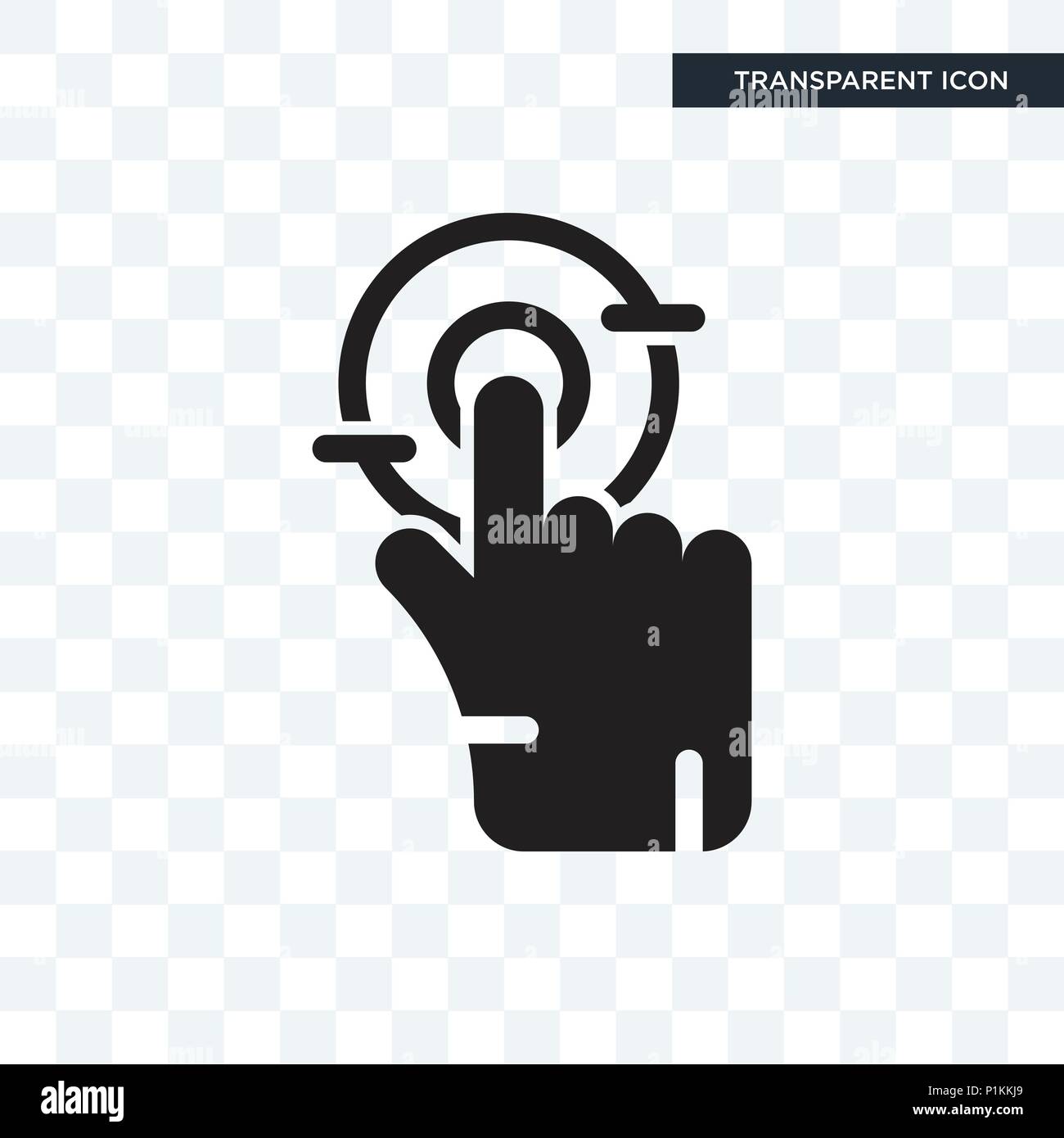 Tap vector icon isolated on transparent background, Tap logo concept ...