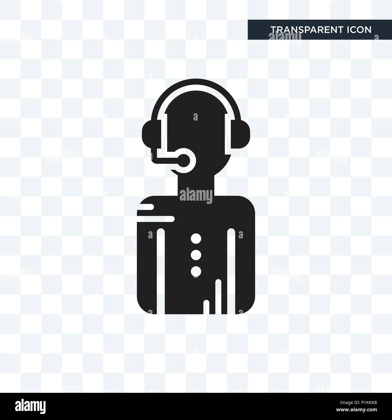 News reporter vector icon isolated on transparent background, News ...