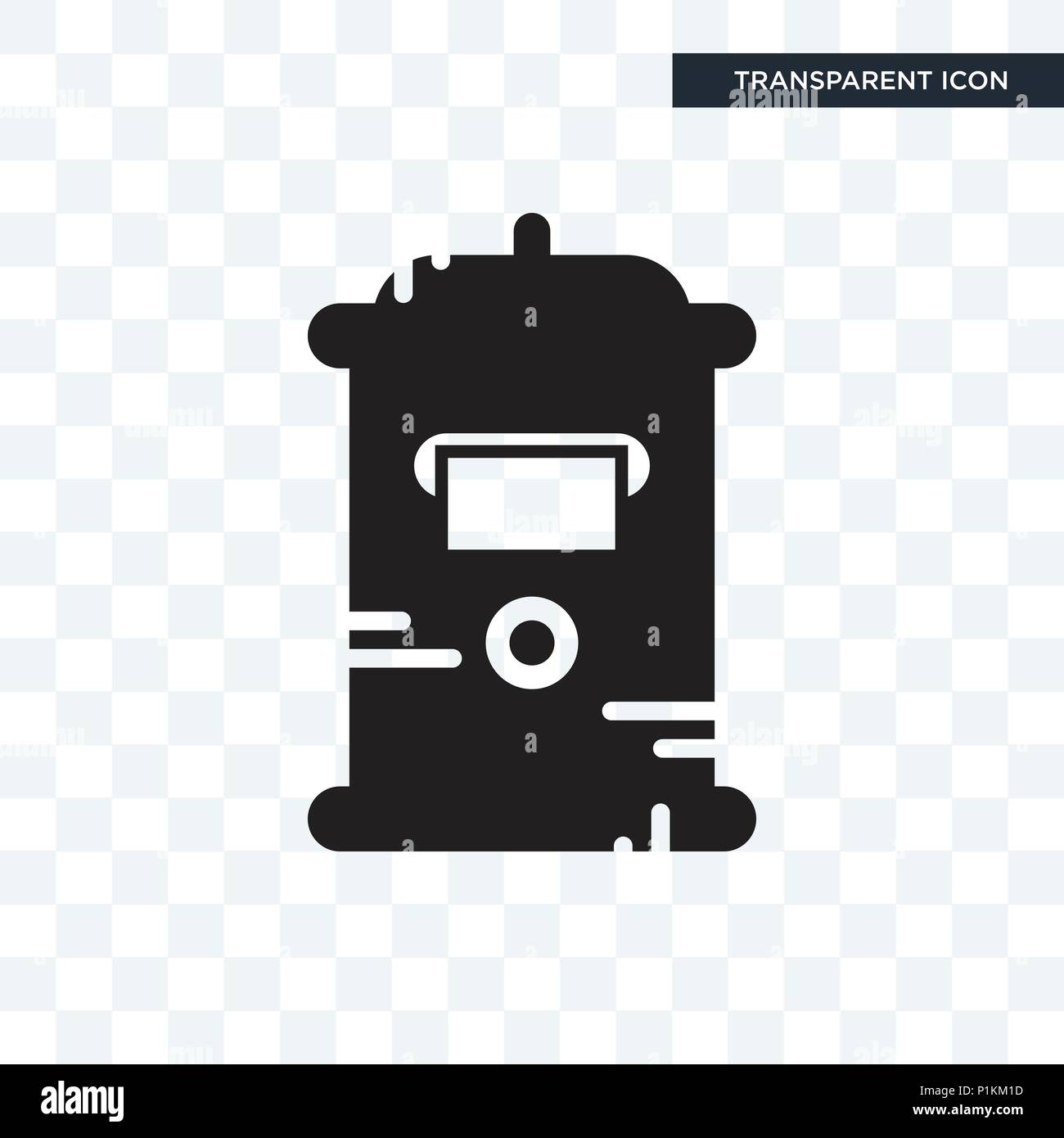 Mailbox vector icon isolated on transparent background, Mailbox logo ...