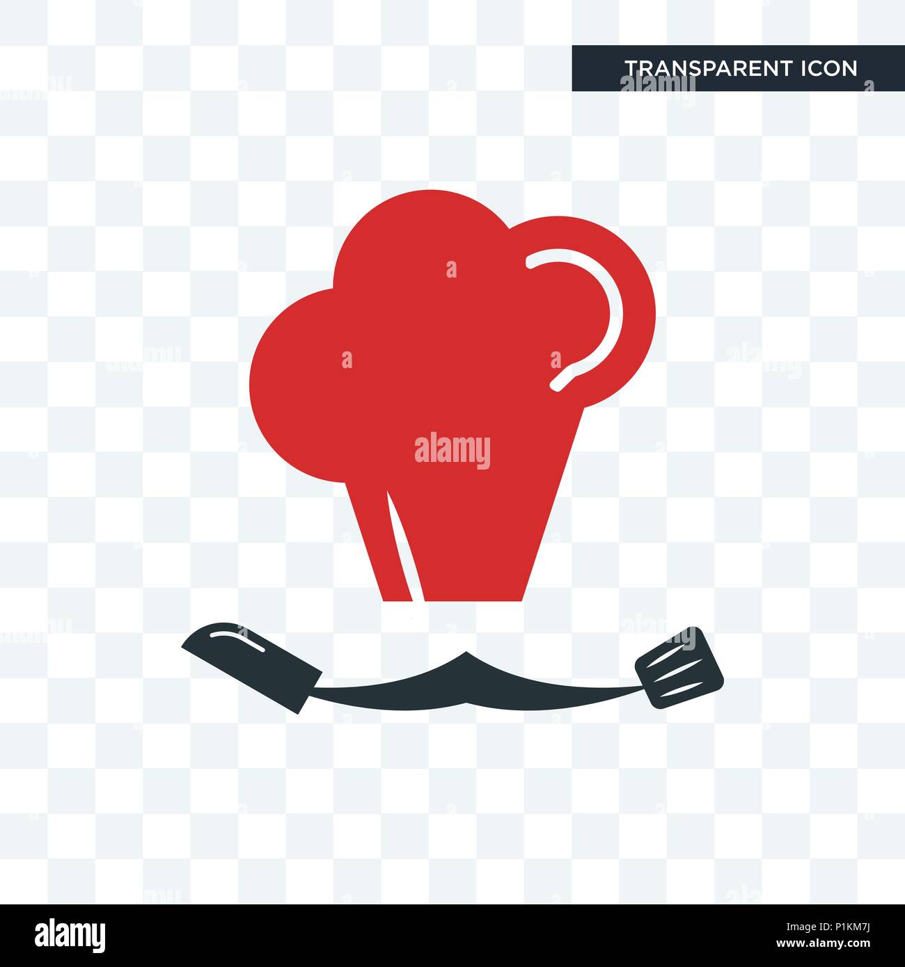 master chef vector icon isolated on transparent background, master chef ...