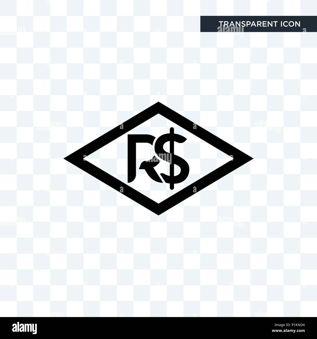 brazilian real vector icon isolated on transparent background ...