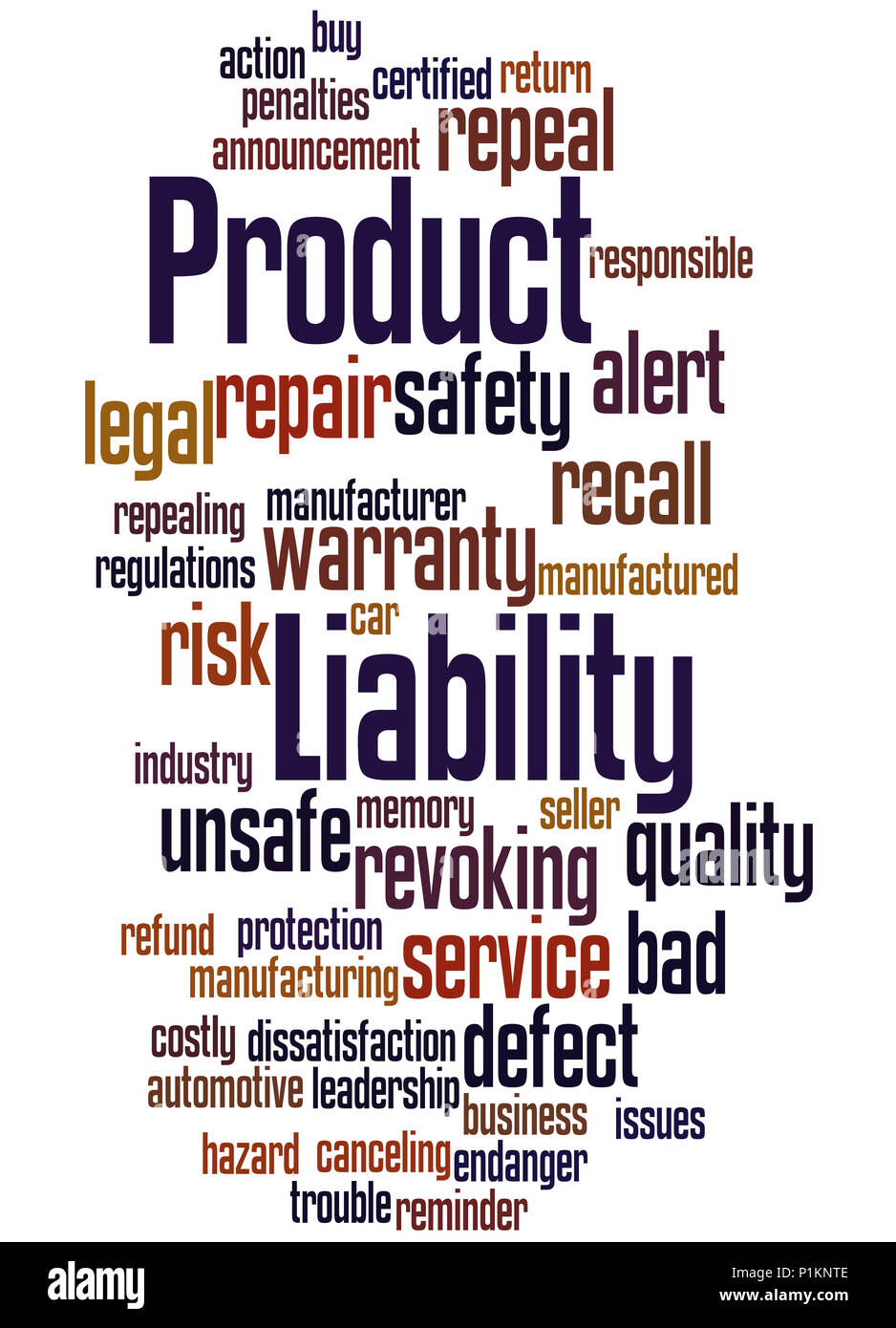 Product Liability, word cloud concept on white background Stock Photo ...