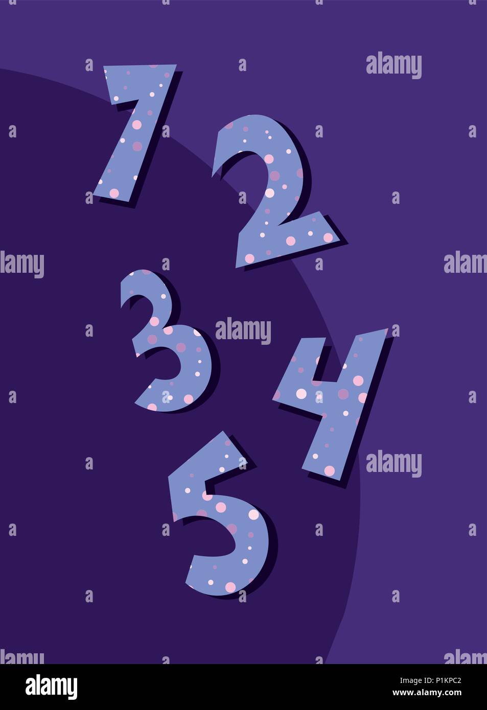 set numbers comic style vector illustration design Stock Vector Image ...