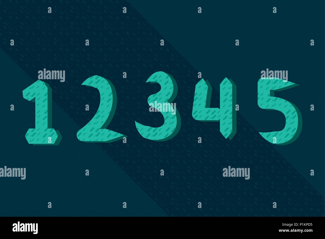 set numbers comic style vector illustration design Stock Vector Image ...