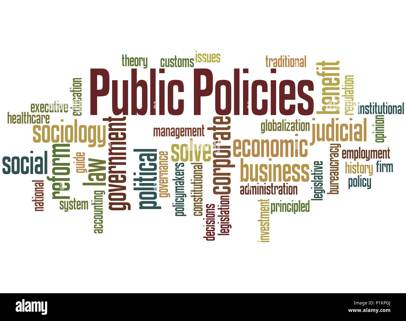 Public Policies, word cloud concept on white background Stock Photo - Alamy