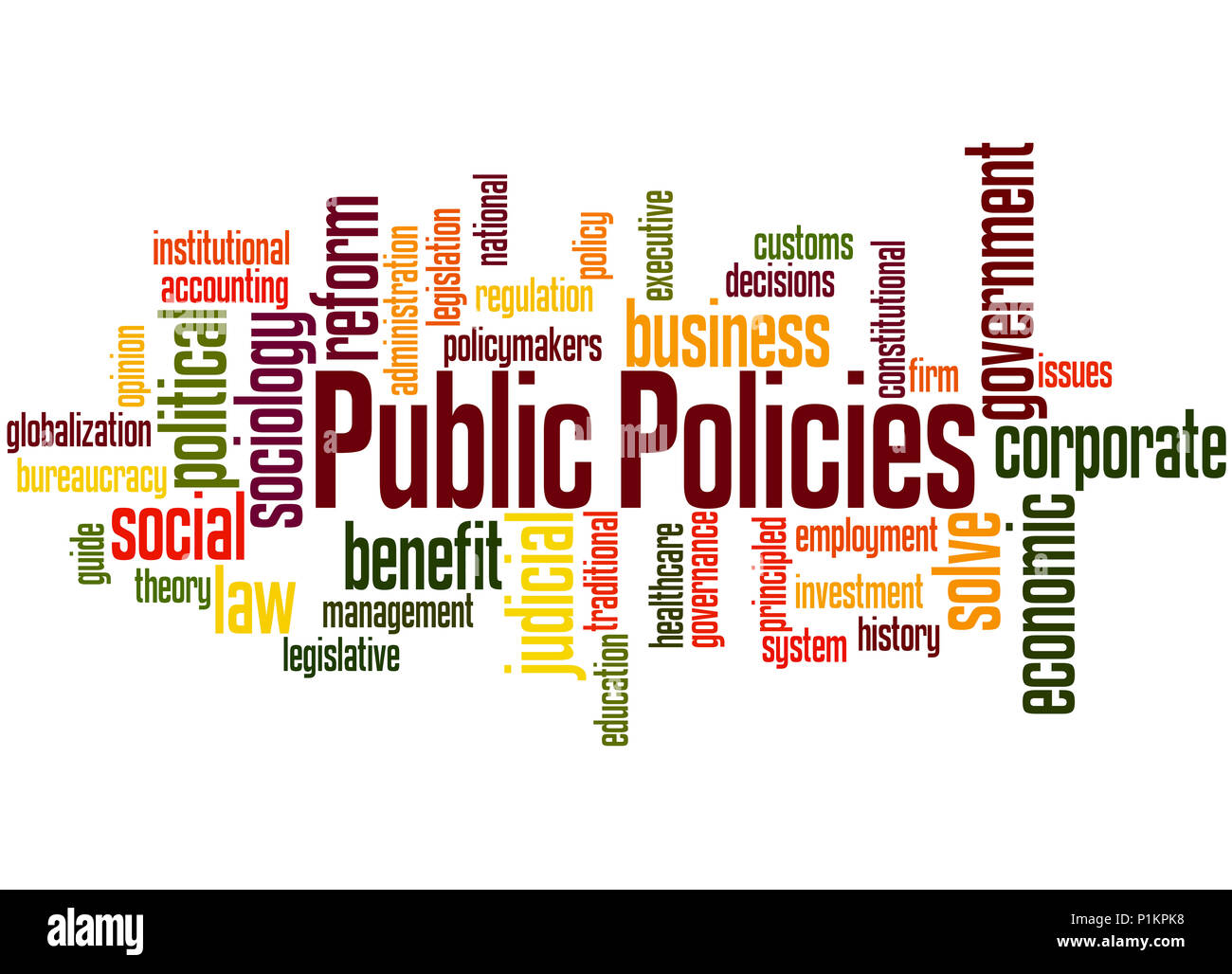 Public Policies, word cloud concept on white background Stock Photo - Alamy