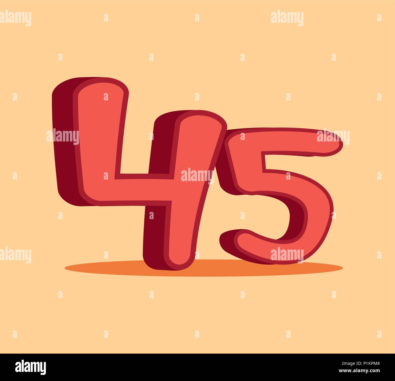 set numbers comic style vector illustration design Stock Vector Image ...