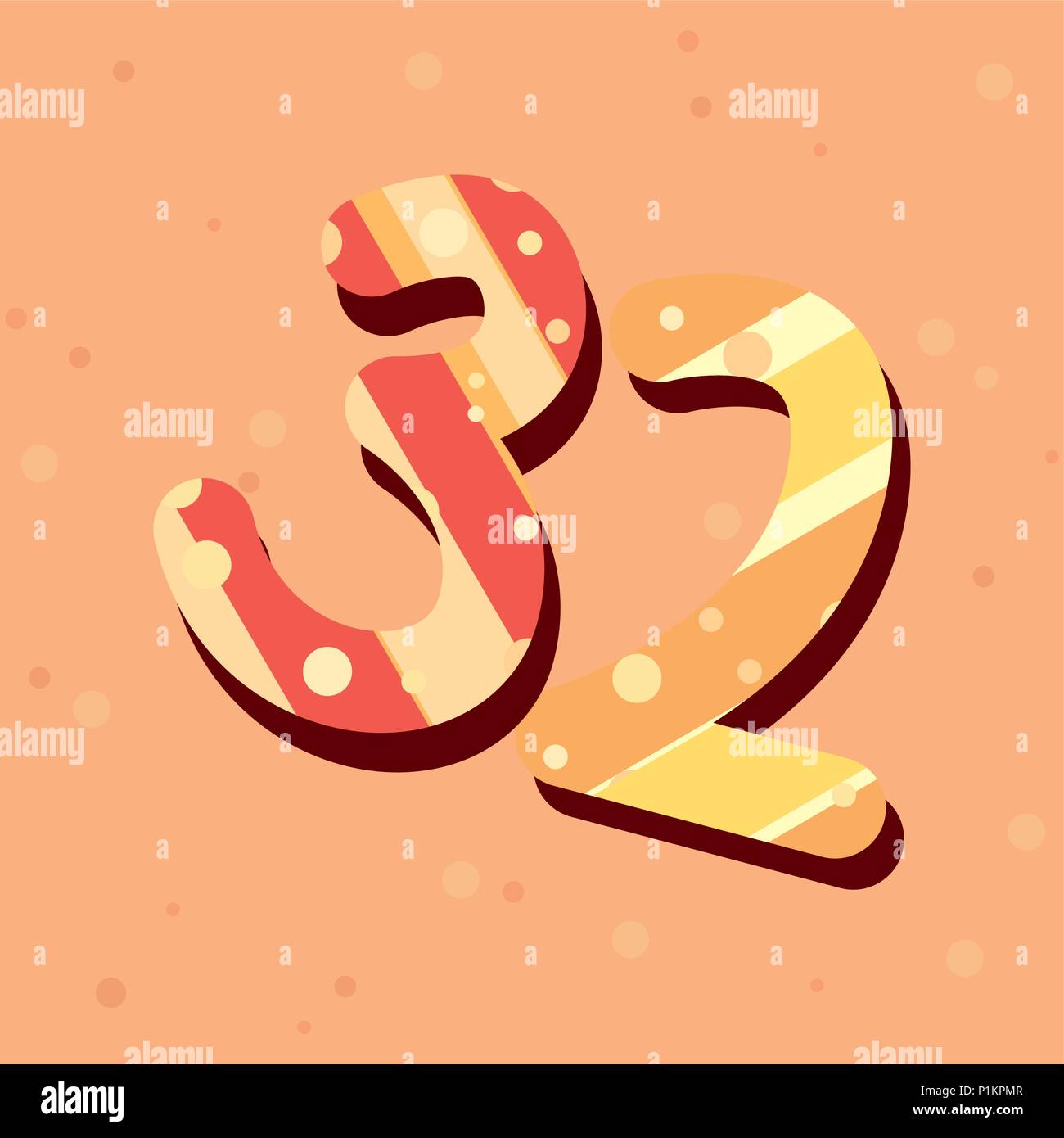 set numbers comic style vector illustration design Stock Vector Image ...