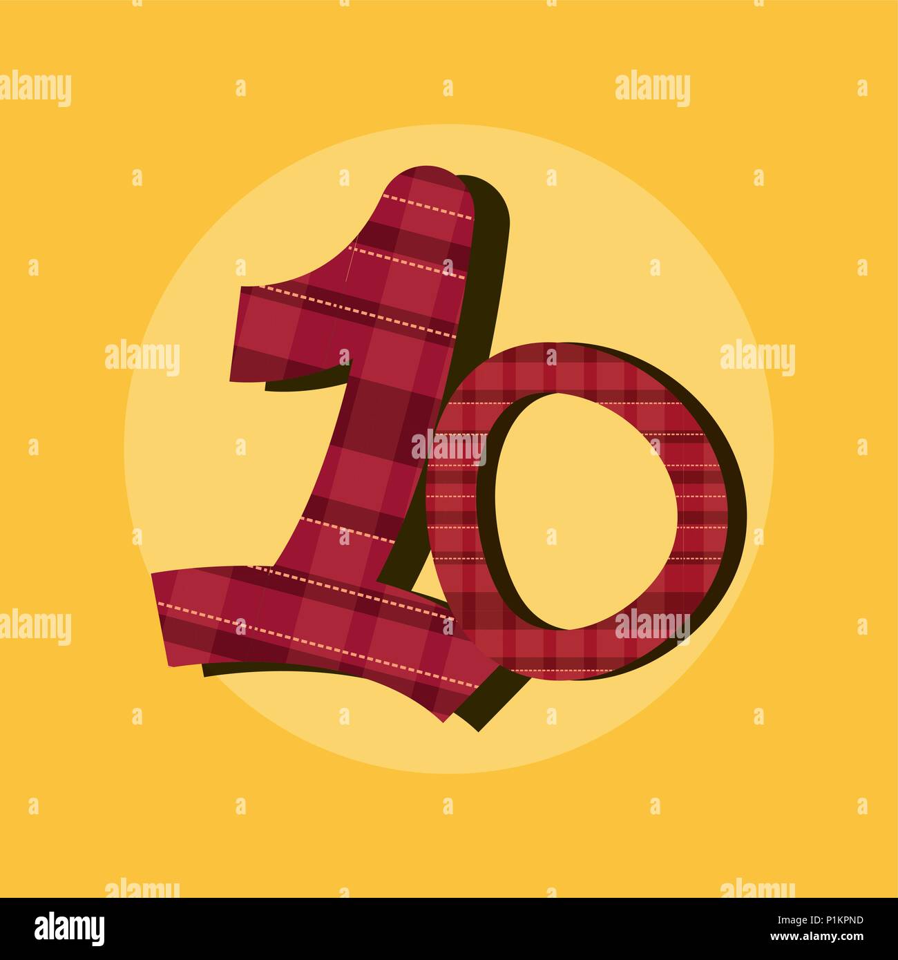 set numbers comic style vector illustration design Stock Vector Image ...