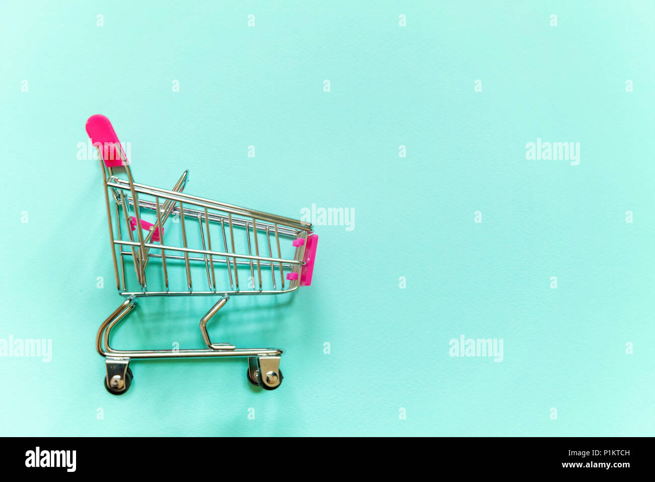 Small supermarket grocery push cart for shopping toy with wheels and ...