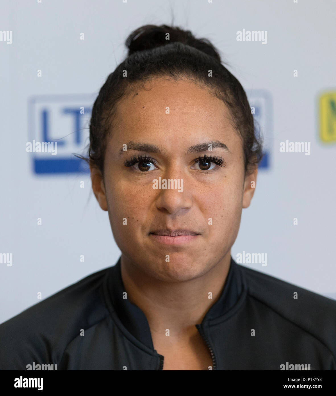 Heather Watson Tennis Player Portrait - Press Conference Stock Photo ...