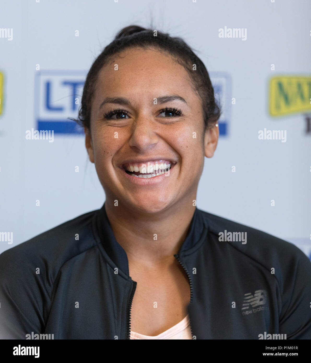 Heather Watson Tennis Player Portrait - Press Conference Stock Photo ...