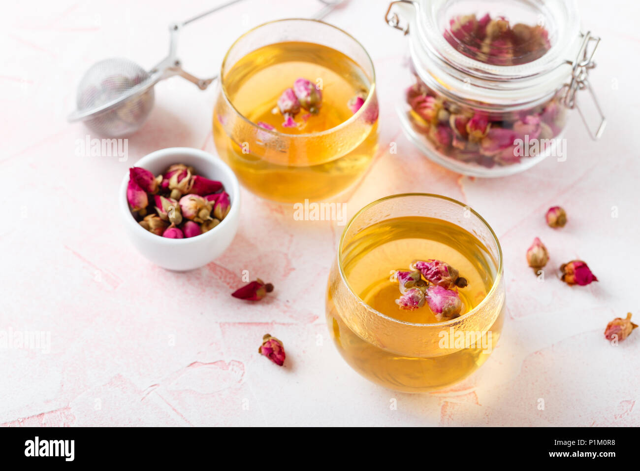 Two glasses herbal tea hi-res stock photography and images - Alamy