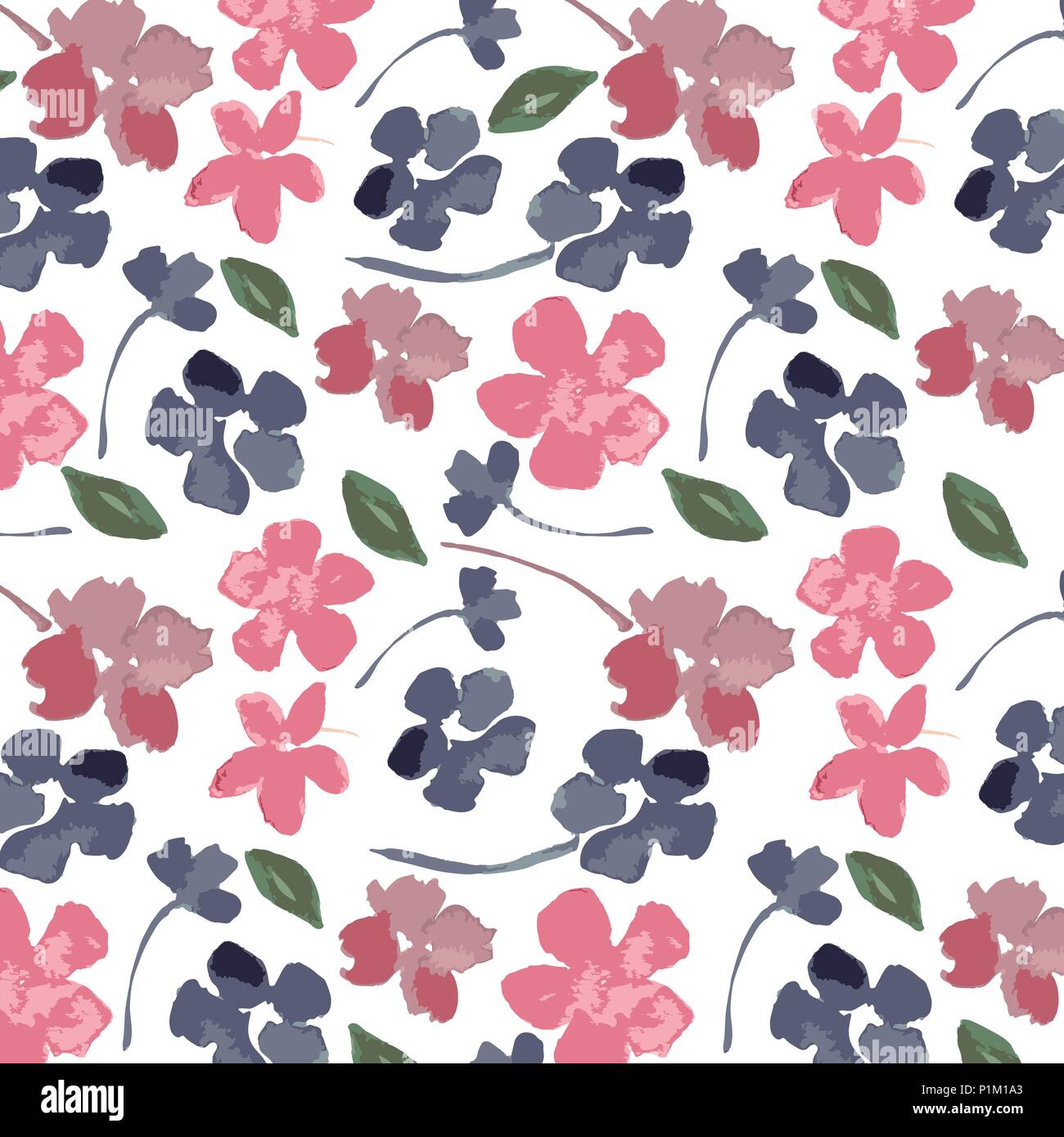 Watercolor pink blue background Stock Vector Images - Alamy