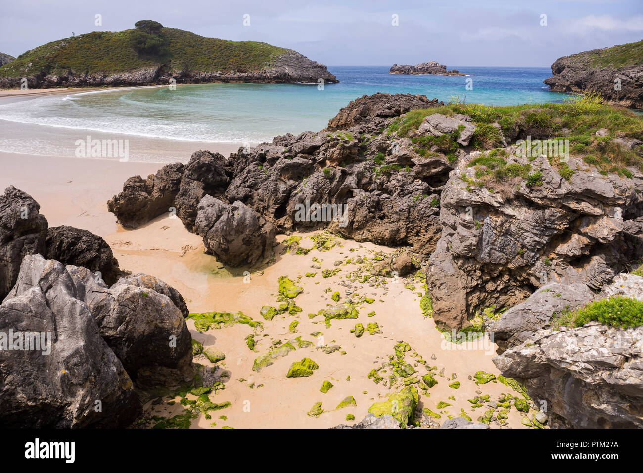 Beach of Barro, in Llanes, Picos de Europa, Spain Stock Photo - Alamy