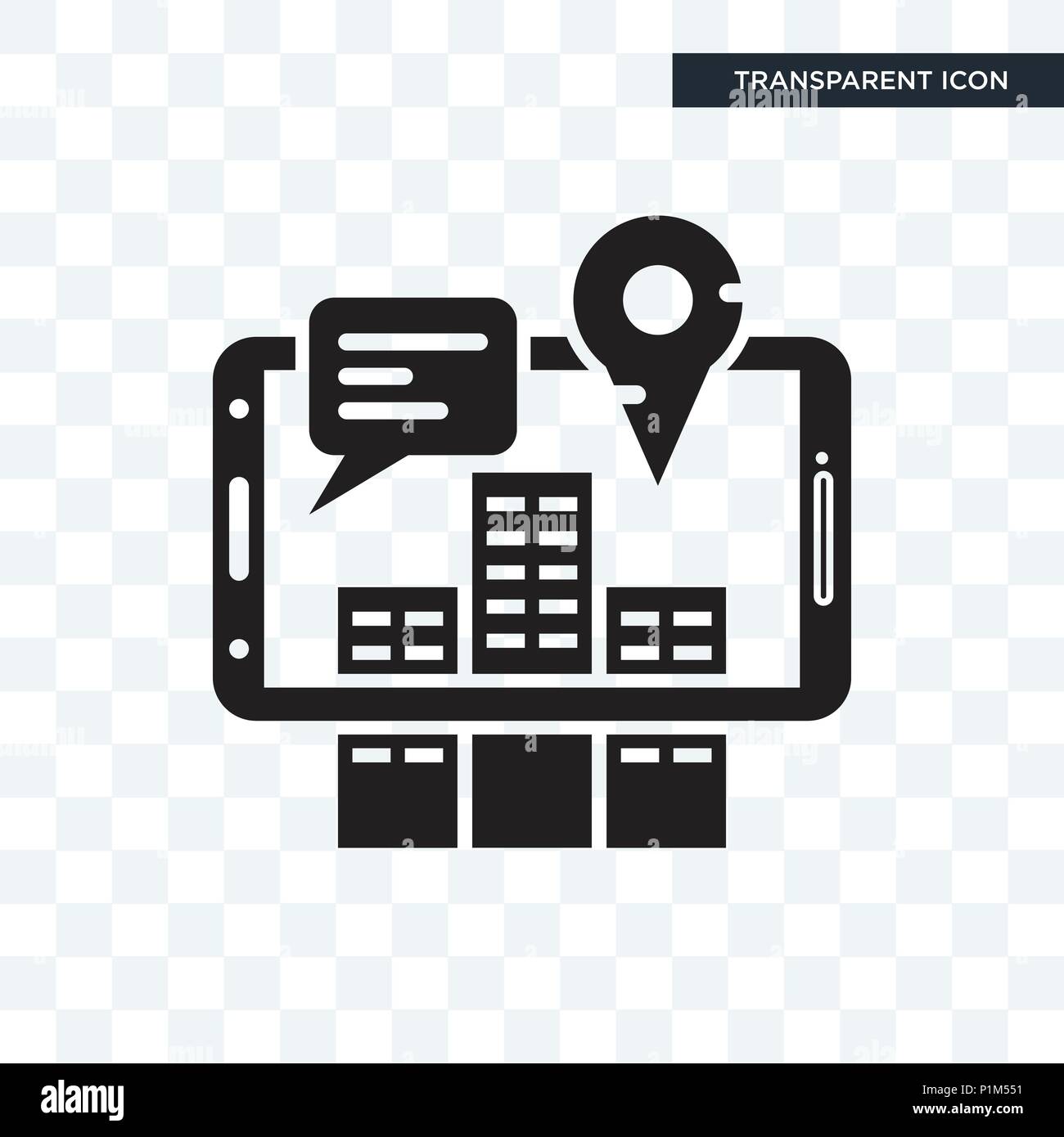 Augmented reality vector icon isolated on transparent background ... Augmented reality vector icon isolated on transparent background ...