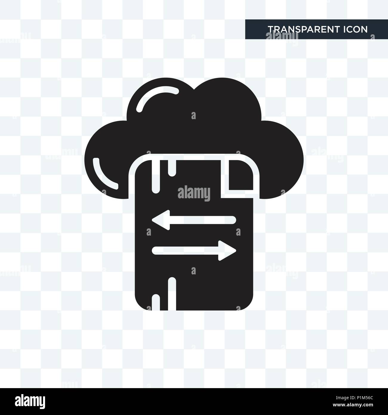 File transfer vector icon isolated on transparent background, File ...
