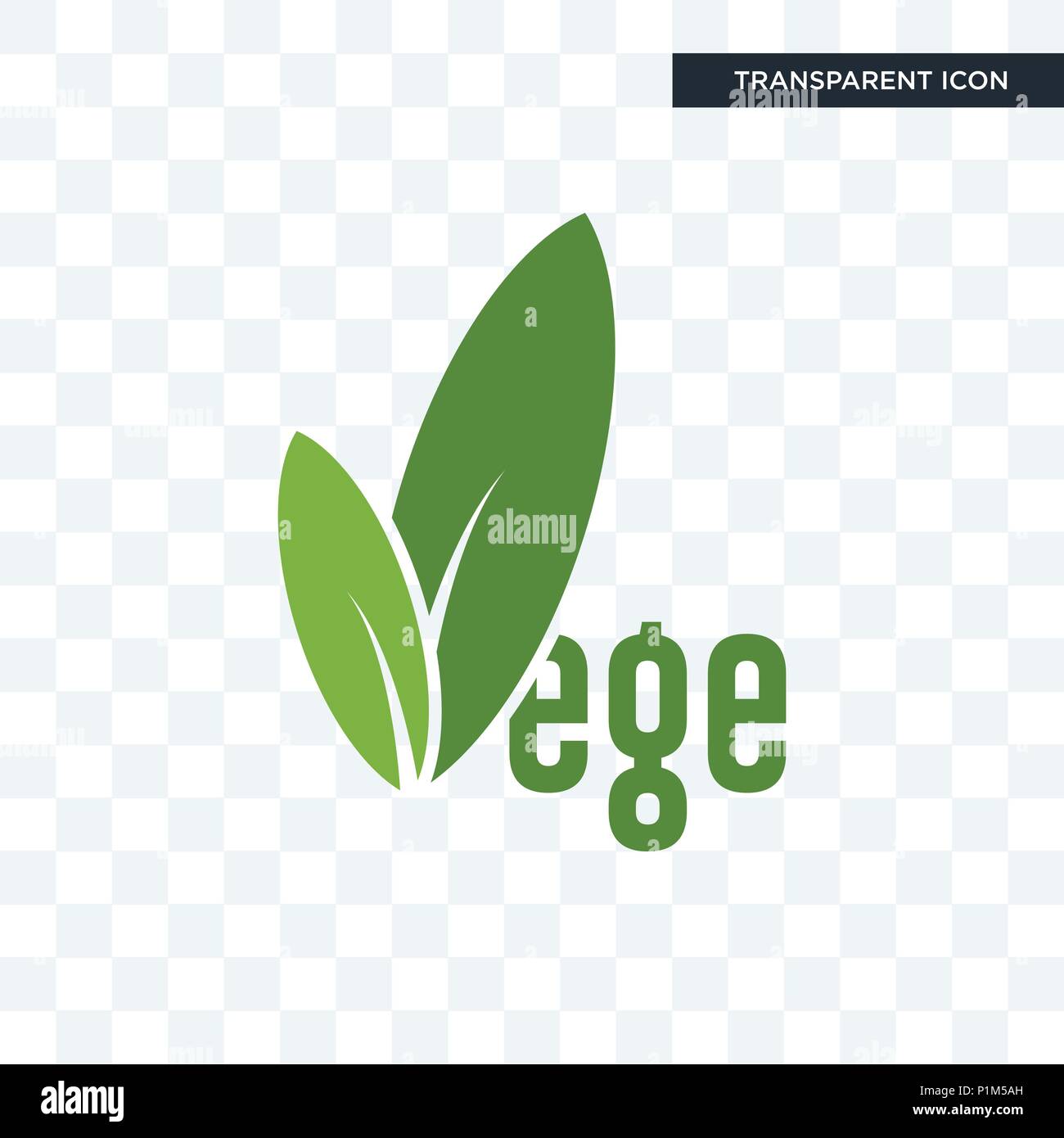 vege vector icon isolated on transparent background, vege logo concept ...