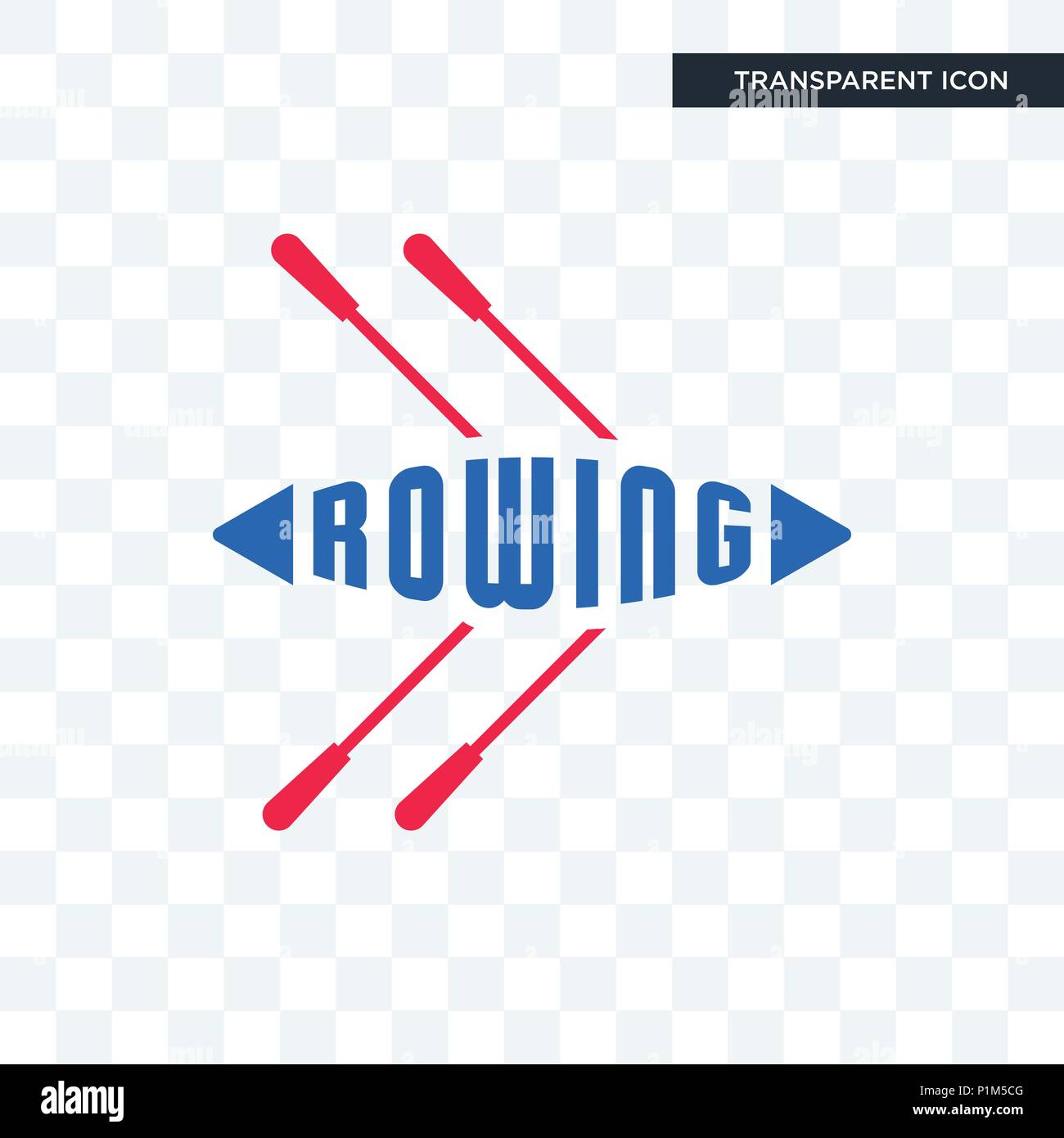 rowing vector icon isolated on transparent background, rowing logo ...