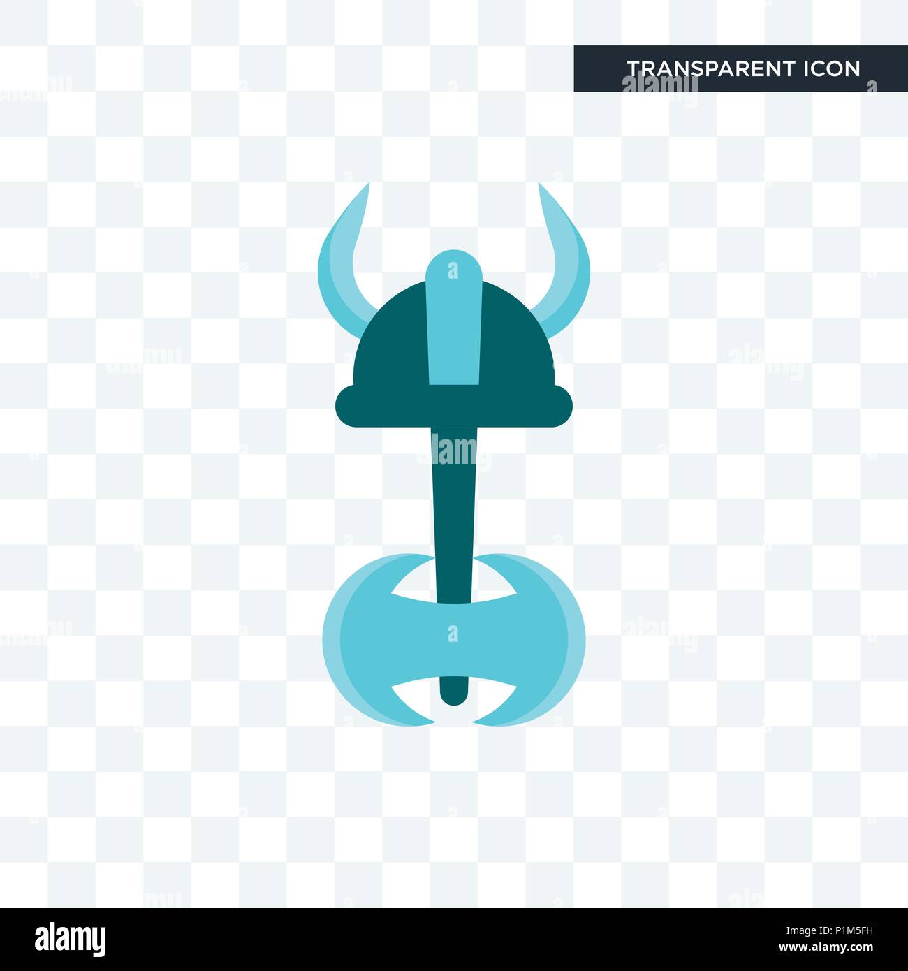 viking vector icon isolated on transparent background, viking logo ...
