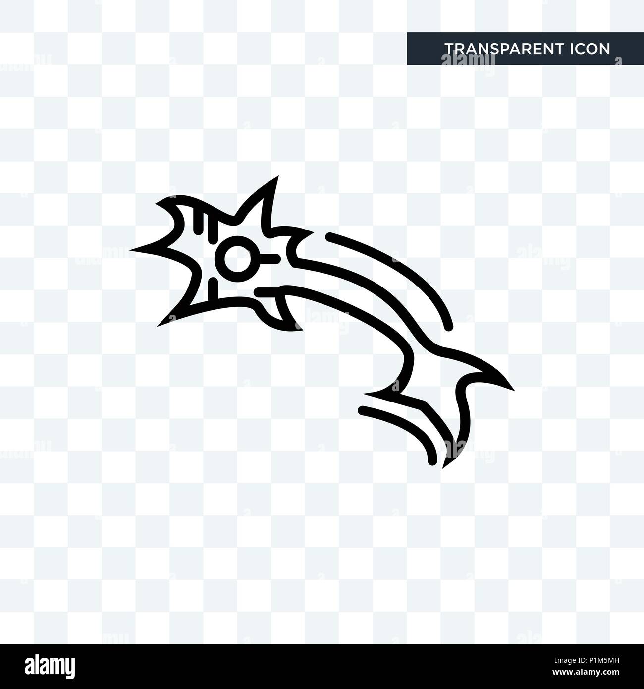 Neuron vector icon isolated on transparent background, Neuron logo ...