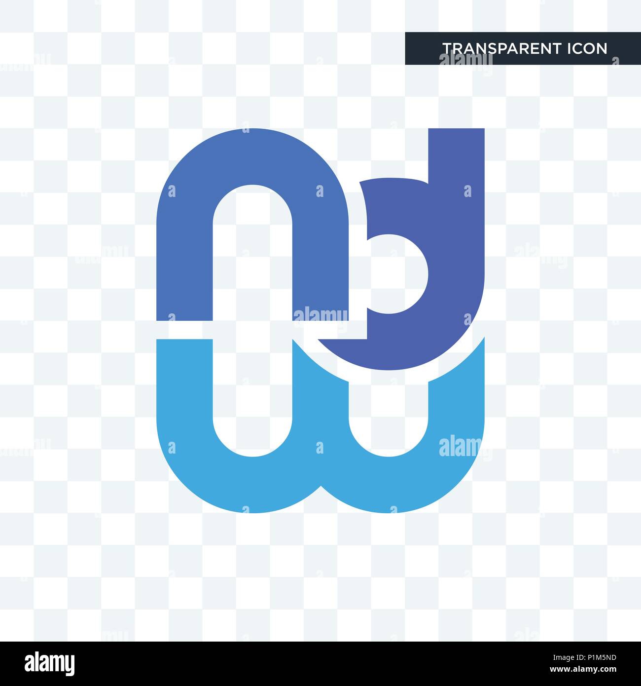 wnd vector icon isolated on transparent background, wnd logo concept ...
