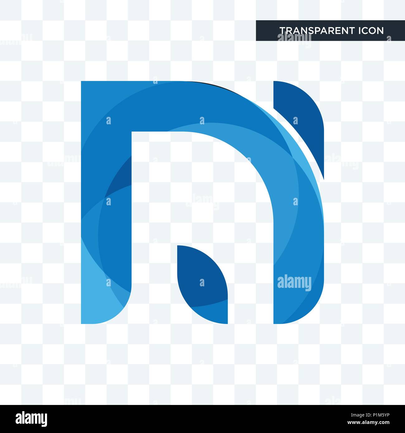 na vector icon isolated on transparent background, na logo concept ...