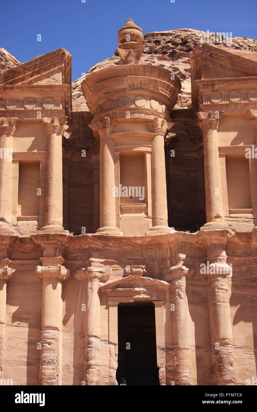 Petra, Ad Deir, The Monastery Stock Photo - Alamy
