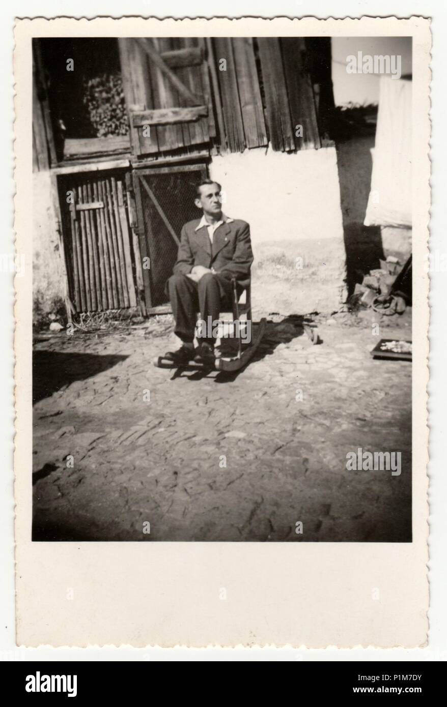 Old Man Rocking Chair High Resolution Stock Photography and Images - Alamy