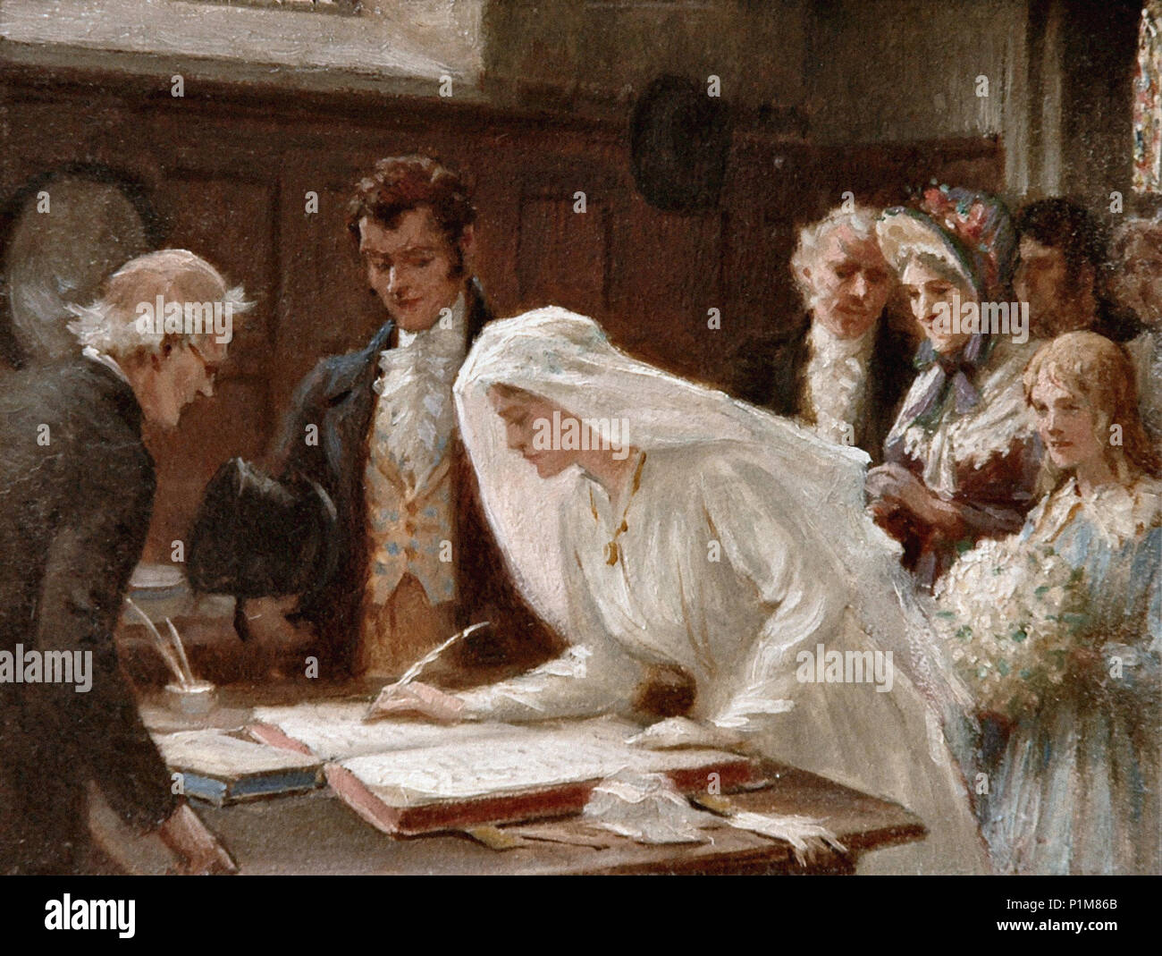 Wedding register 19th century hi-res stock photography and images - Alamy