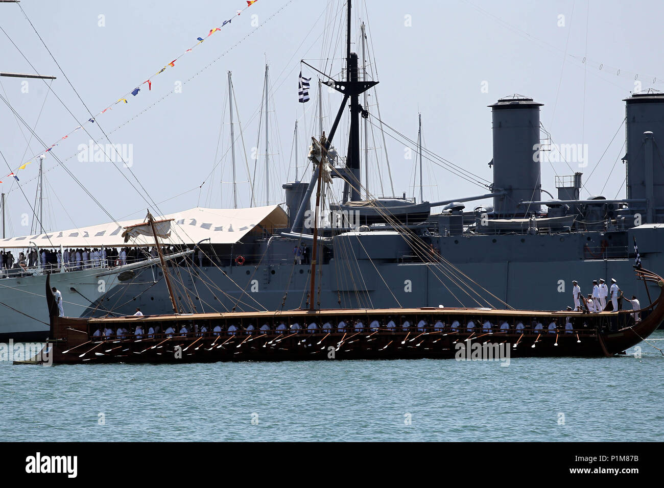 Olympias is a reconstruction of an ancient Athenian trireme and an ...