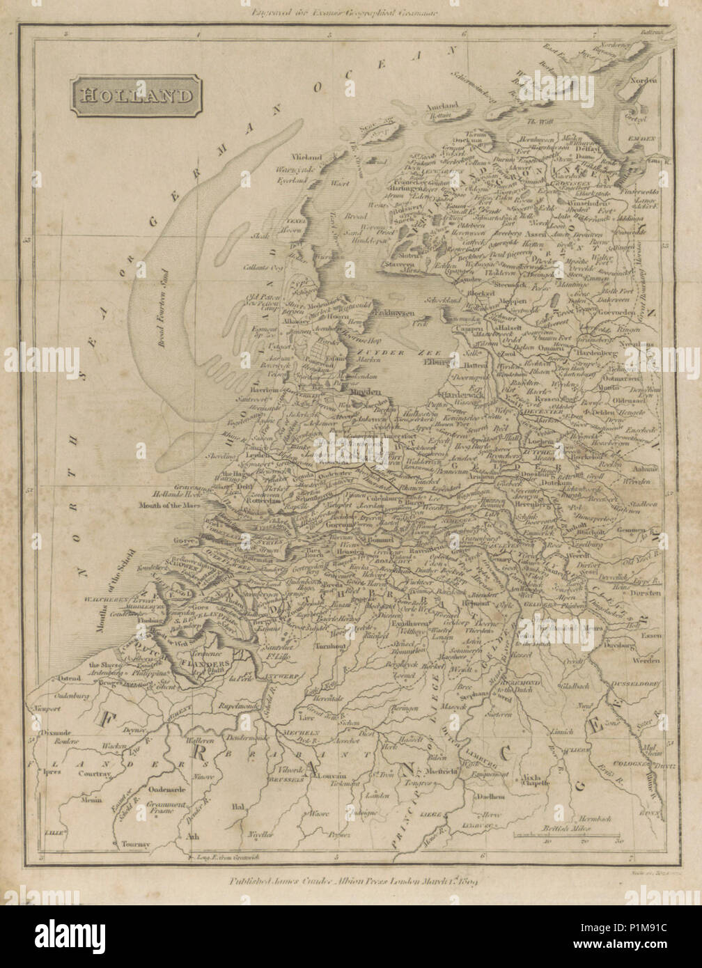 Map of holland hi-res stock photography and images - Alamy