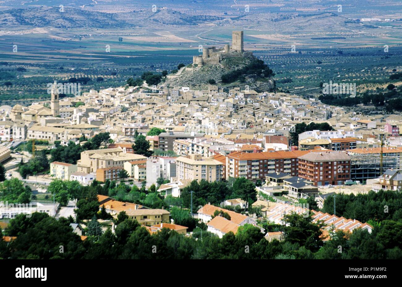 Biar, town and castle Stock Photo - Alamy