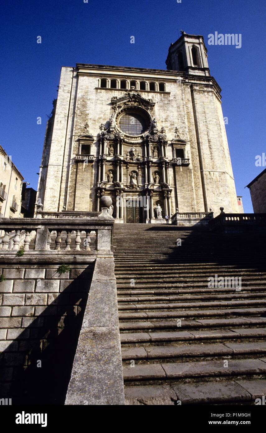 Catedral (baroque and gothic architecture), barocal façade and ...