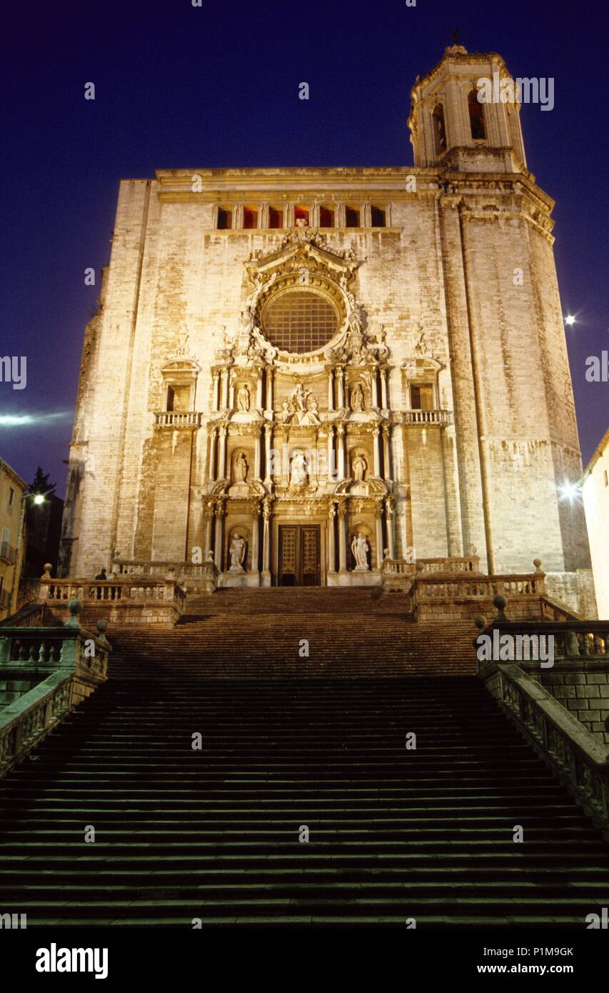 Catedral (baroque and gothic architecture), barocal façade and ...