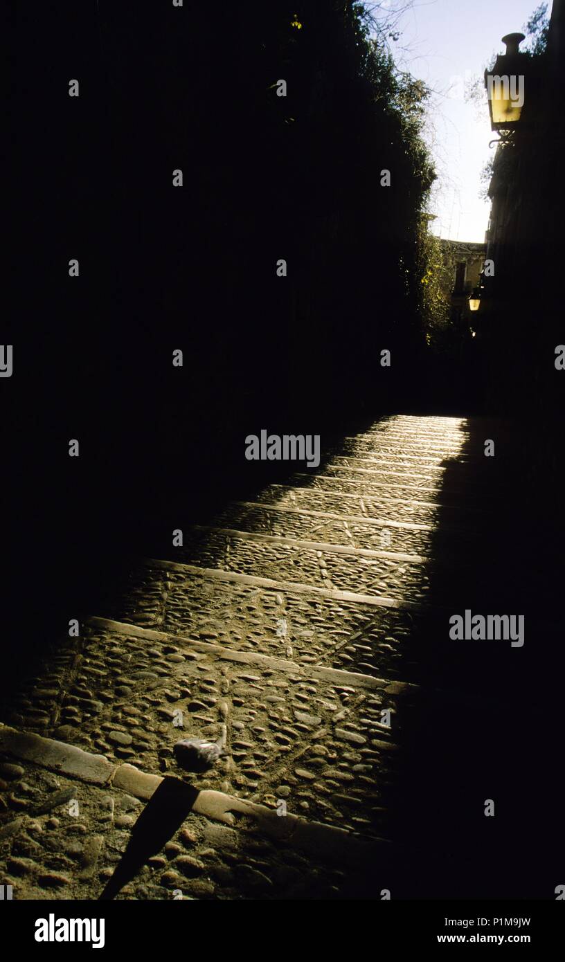 "El Call" street (old jewish quartier of the town Stock Photo - Alamy