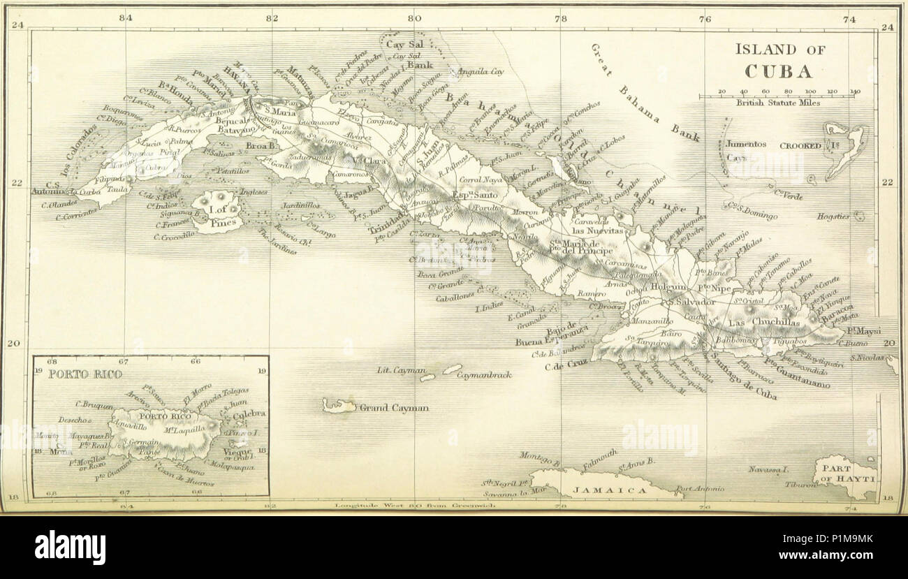 1840 island of cuba hi-res stock photography and images - Alamy