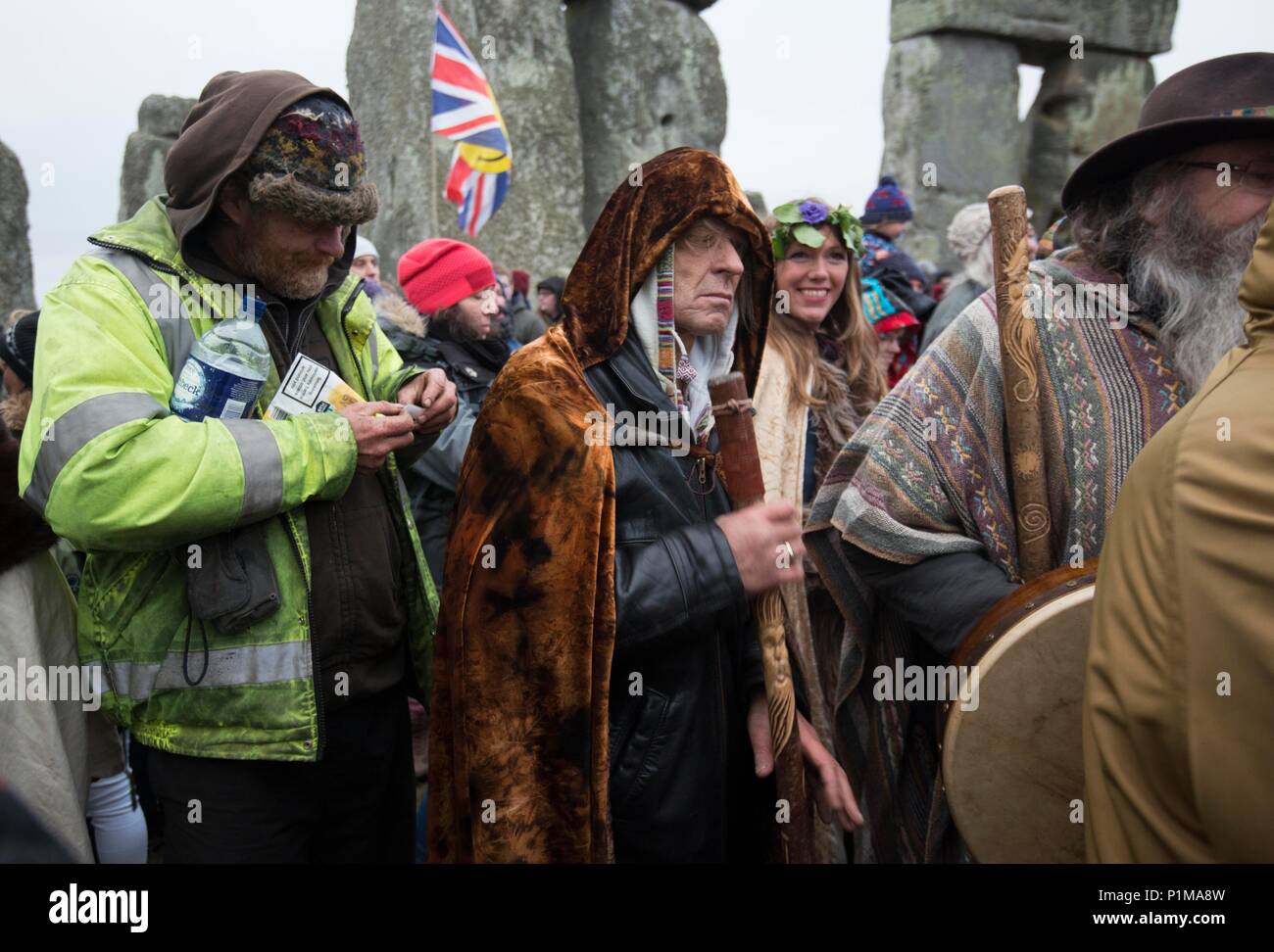 Spring Equinox is celebrated at Stonehenge, Wiltshire 20/03/2016 Stock ...