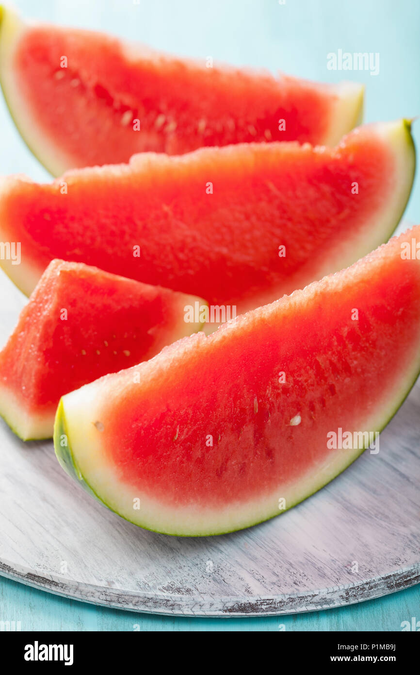 red watermelon slices, summer fruit Stock Photo - Alamy