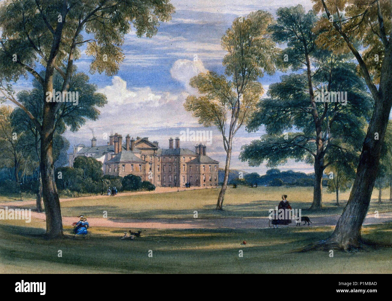 Leitch William Leighton - Dalkeith House 1 Stock Photo - Alamy