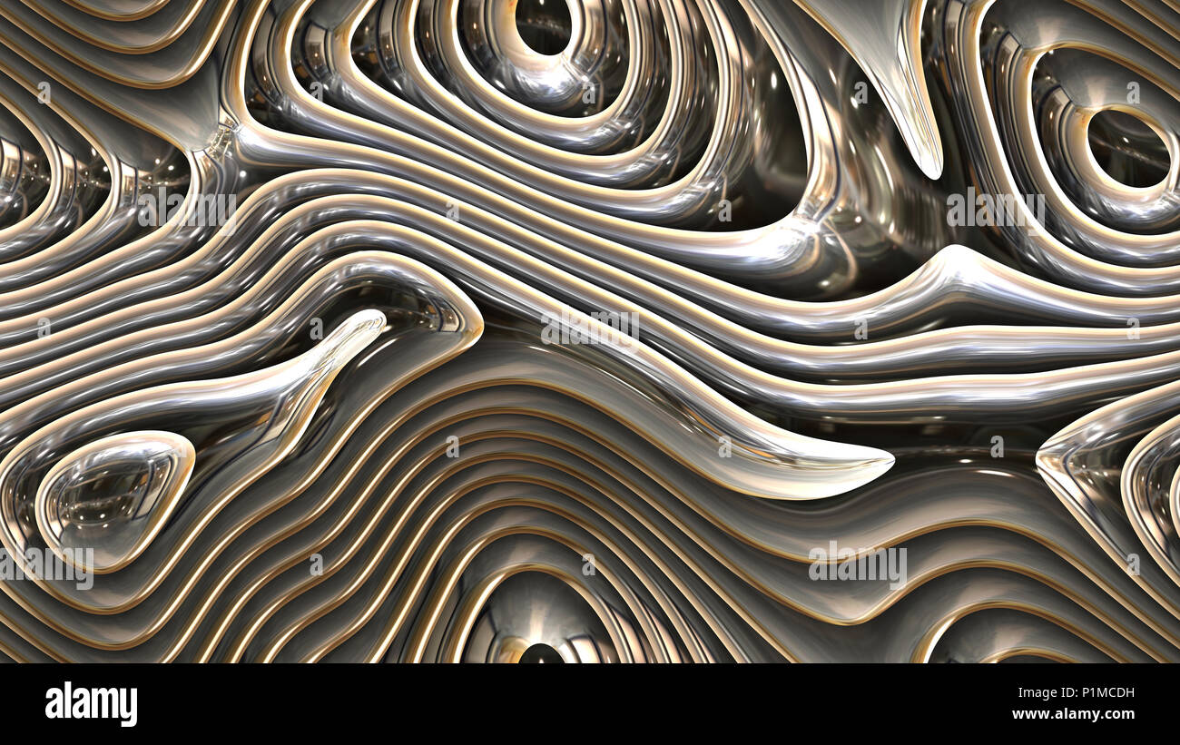 abstract curves - metal parametric curved shapes 4k seamless background ...