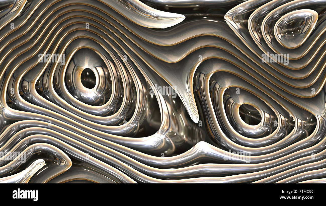 abstract curves - metal parametric curved shapes 4k seamless background ...