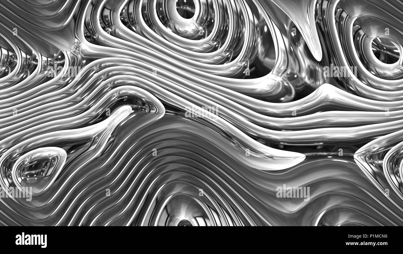 abstract curves - metal parametric curved shapes 4k seamless background ...