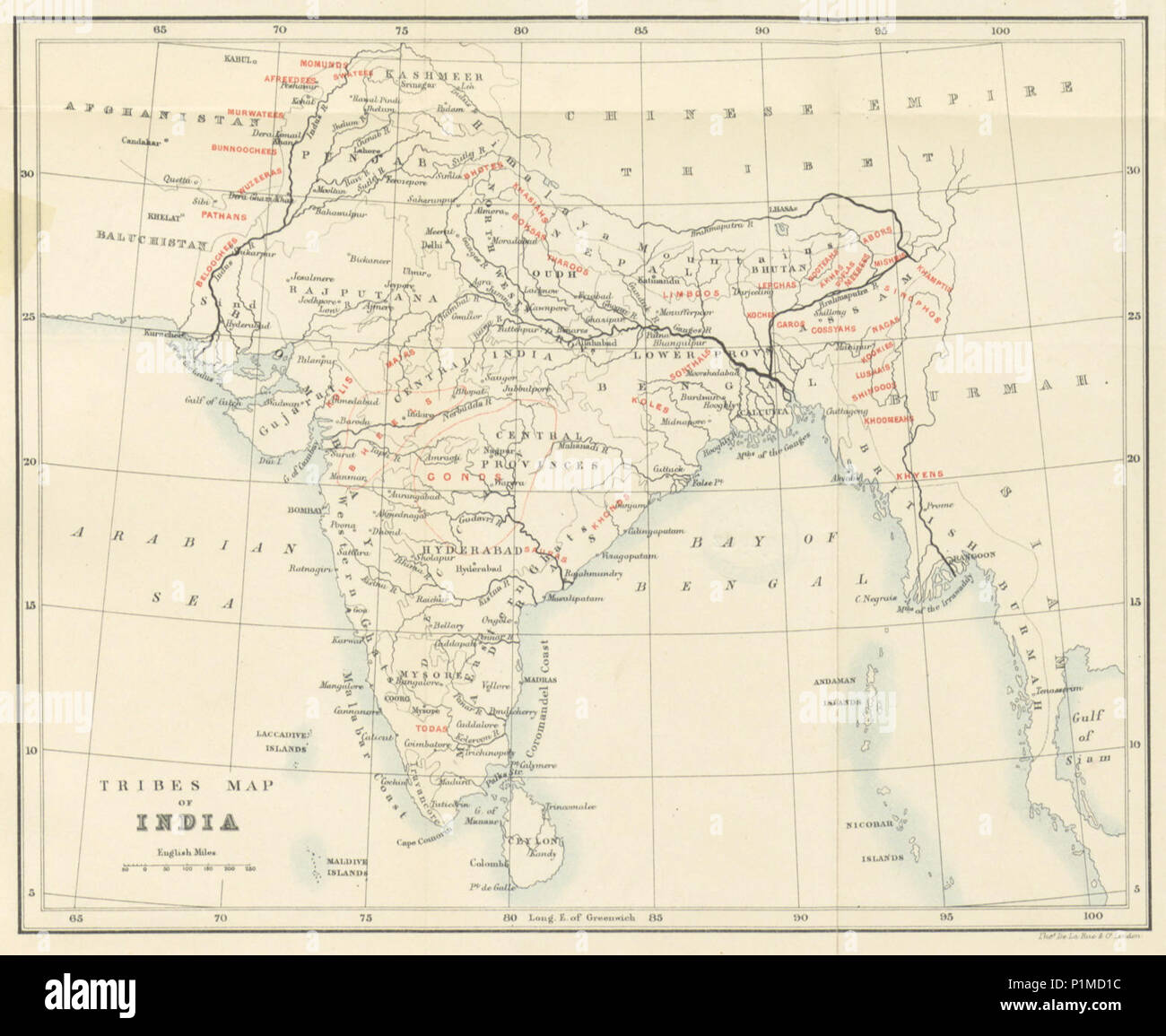 Military map of india hi-res stock photography and images - Alamy