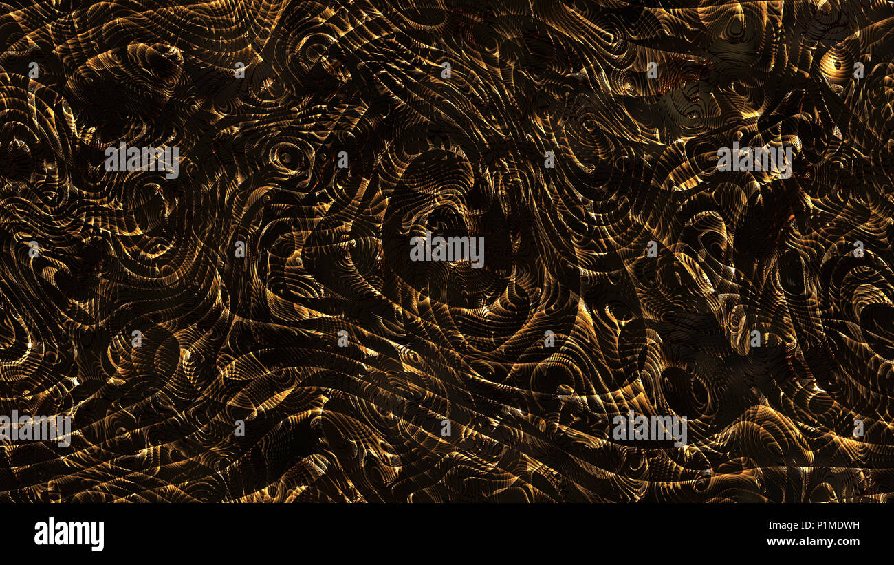 abstract curves - golden parametric curved lines and shapes 8k seamless ...