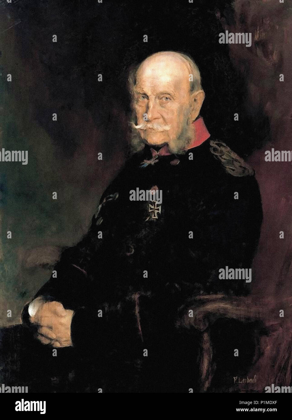 Lenbach Franz Von - Kaiser Wilhelm I 1 Stock Photo - Alamy